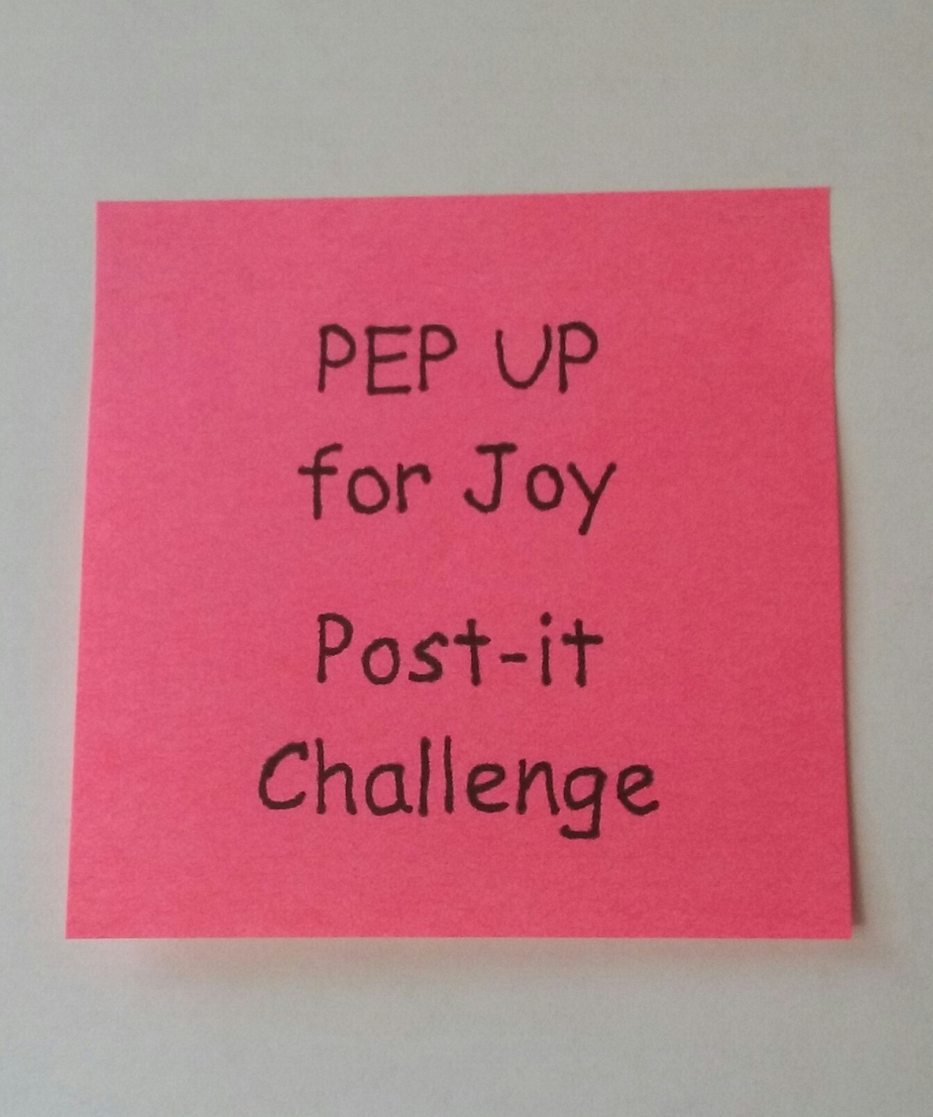 PEP UP Post-it Challenge | PEP UP for Joy