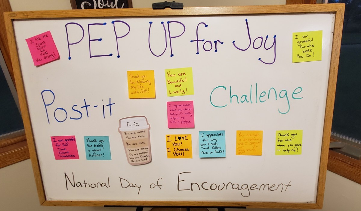PEP UP for Joy Post-it Challenge | PEP UP for Joy